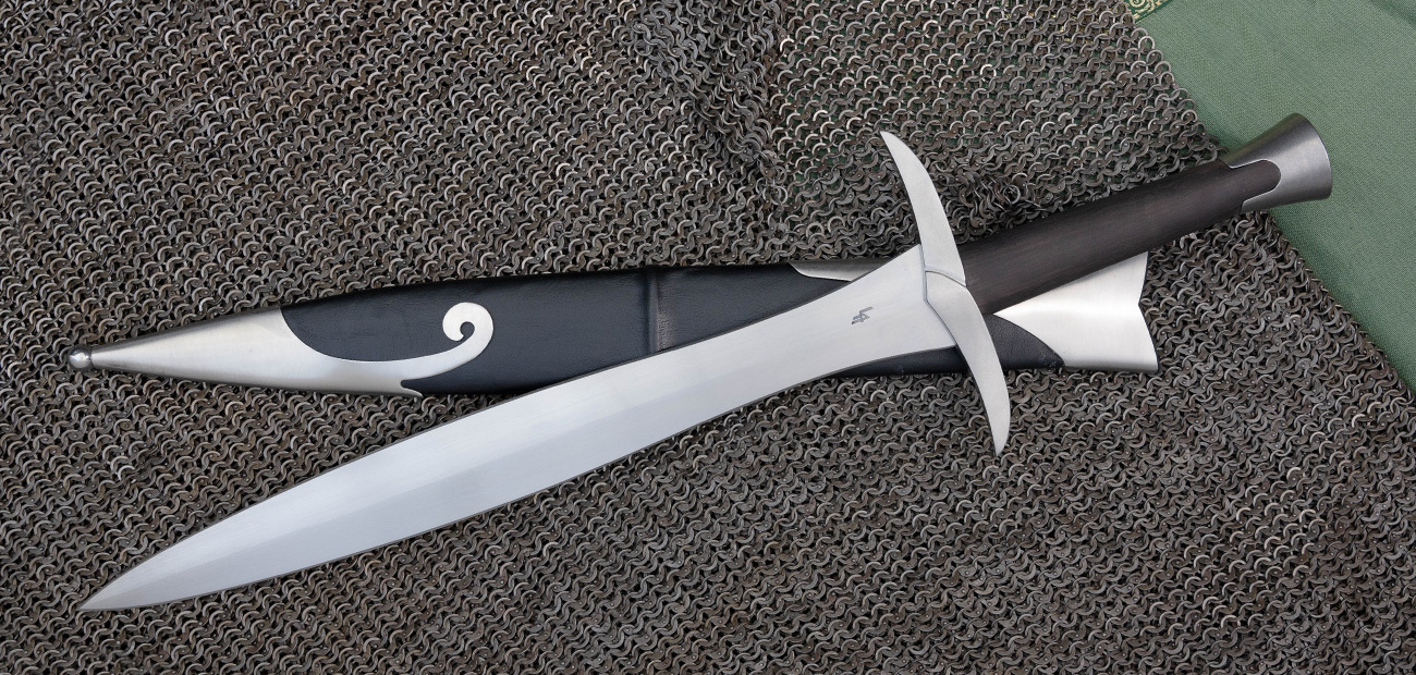 CAS Iberia Legacy Arms Halfling Sword 12" 5160 Steel Blade, Leather ...