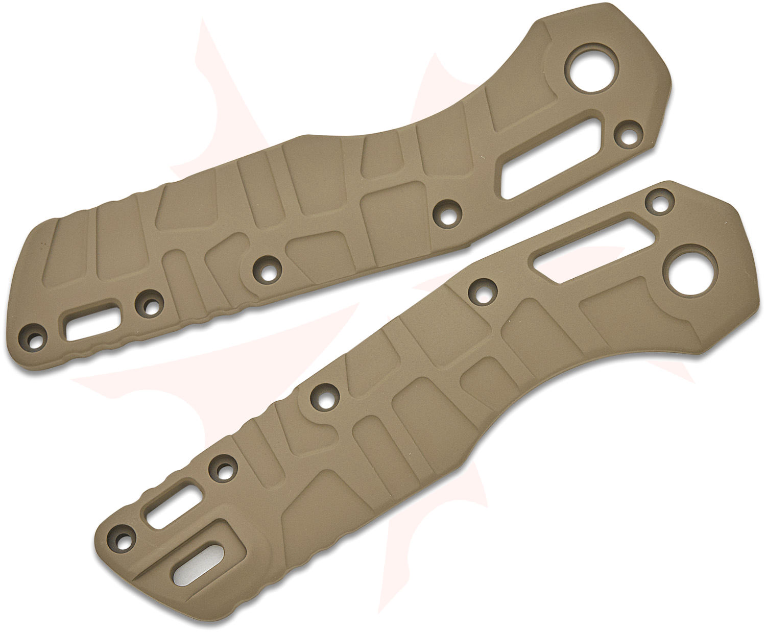 Lex Customs Microtech MSI Titanium Scales, Turtle, Flat Dark Earth (FDE), Knife Not Included ...