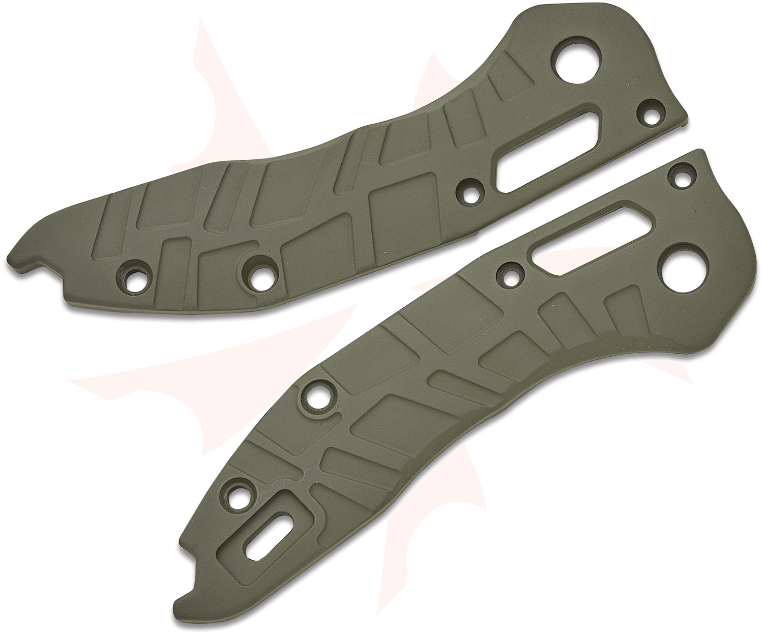 Lex Customs Microtech Stitch Titanium Scales, Turtle, OD Green, Knife ...
