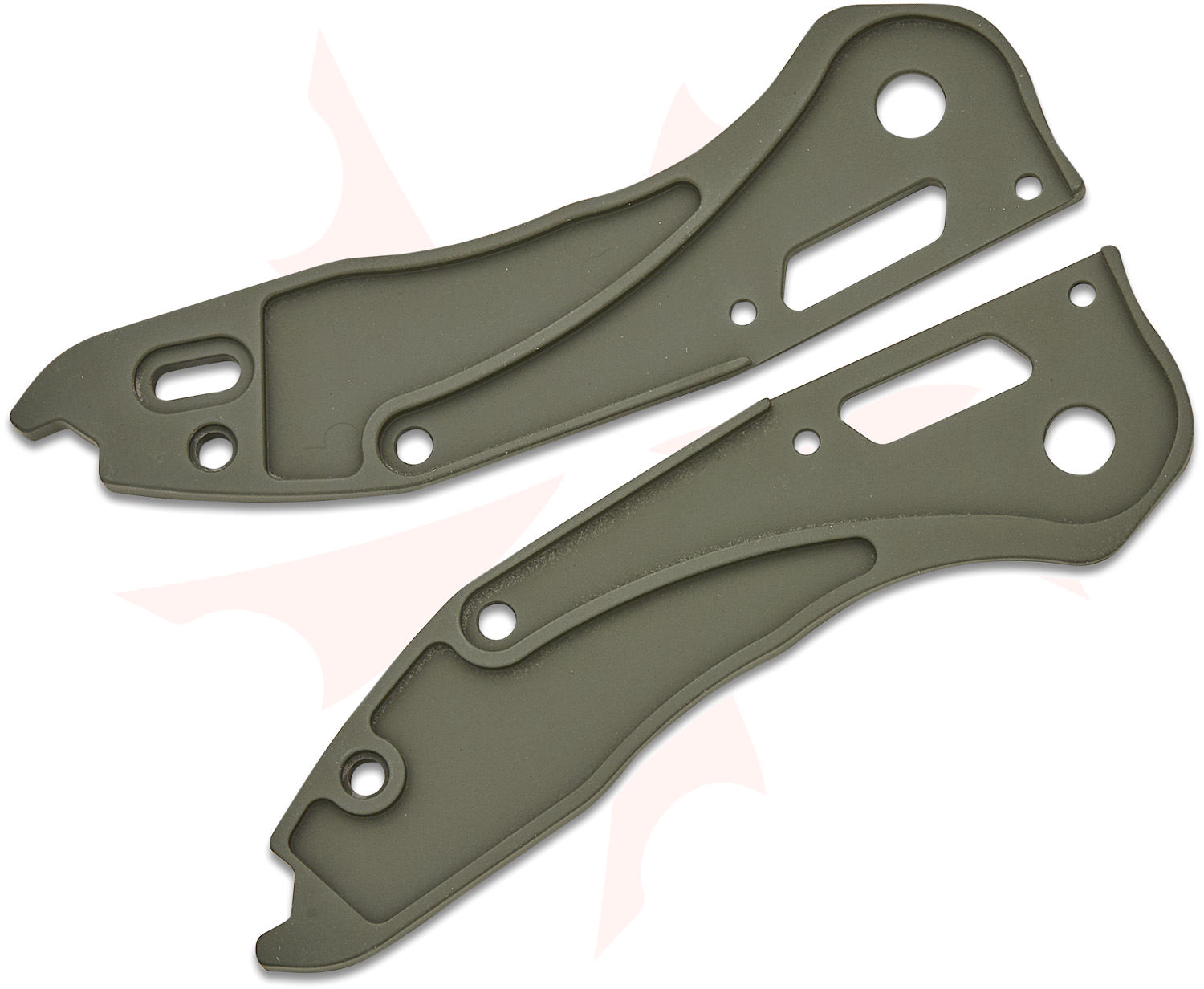 Lex Customs Microtech Stitch Titanium Scales, Turtle, OD Green, Knife ...