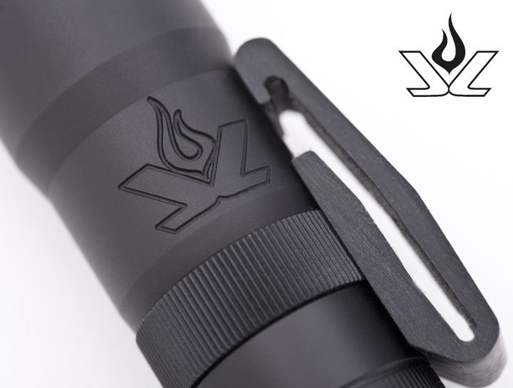 LensLight Mini Black LED Flashlight, Smooth Bezel, Dual Output, 330 Max ...