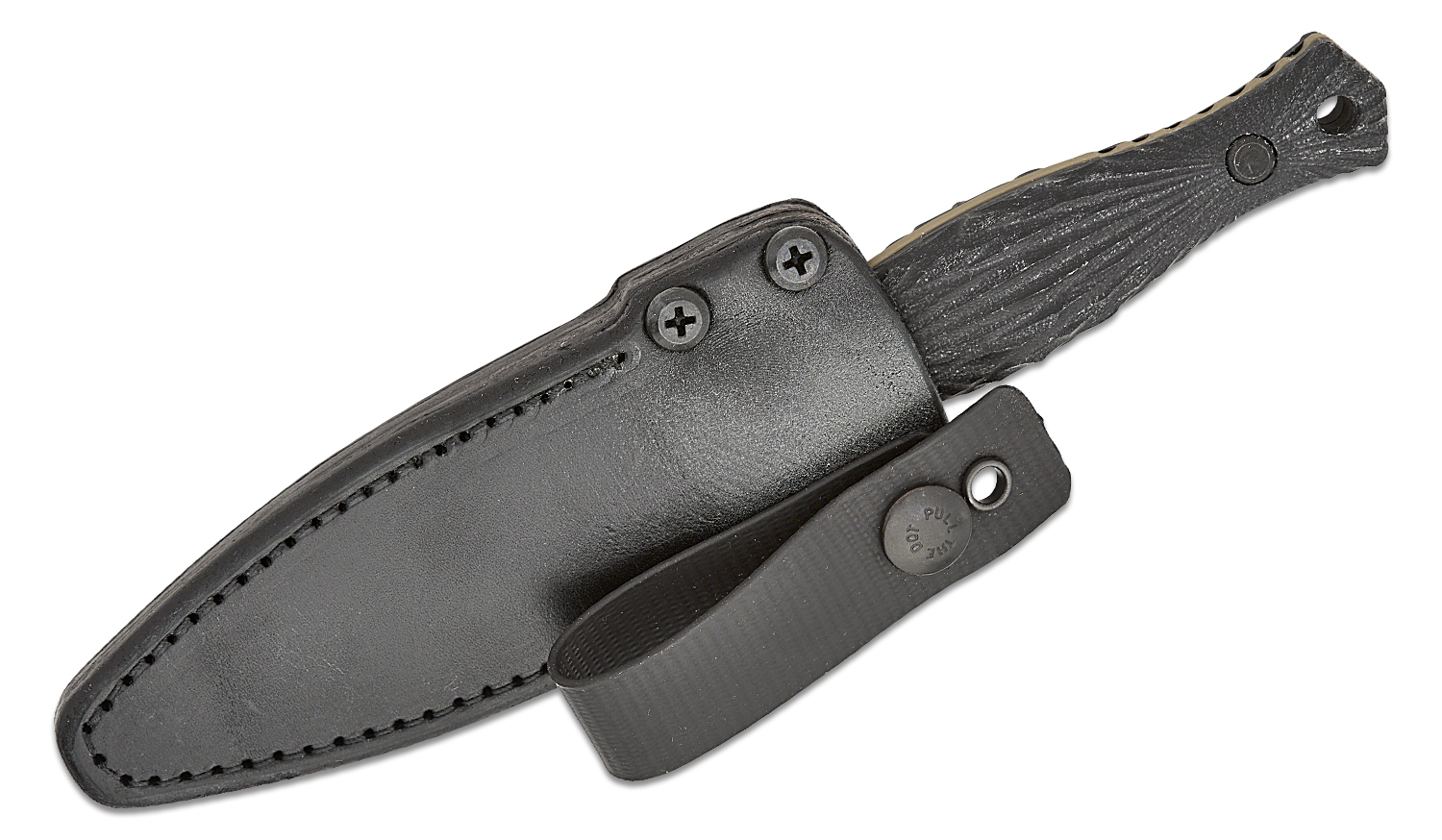 Les George Mid-Tech Galvo Fixed Blade Boot Knife 4" CPM-3V FDE Cerakote ...