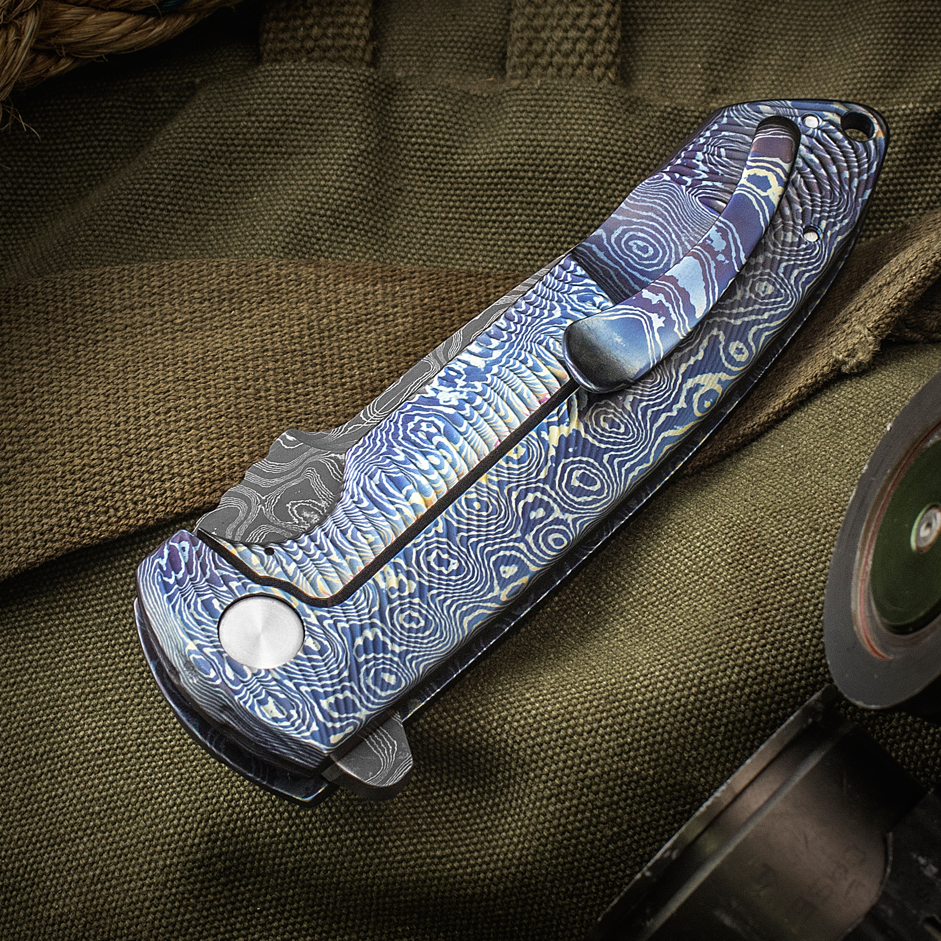 Les George Custom Full-Dress Rockeye Flipper 4" Nichols Blackeye ...