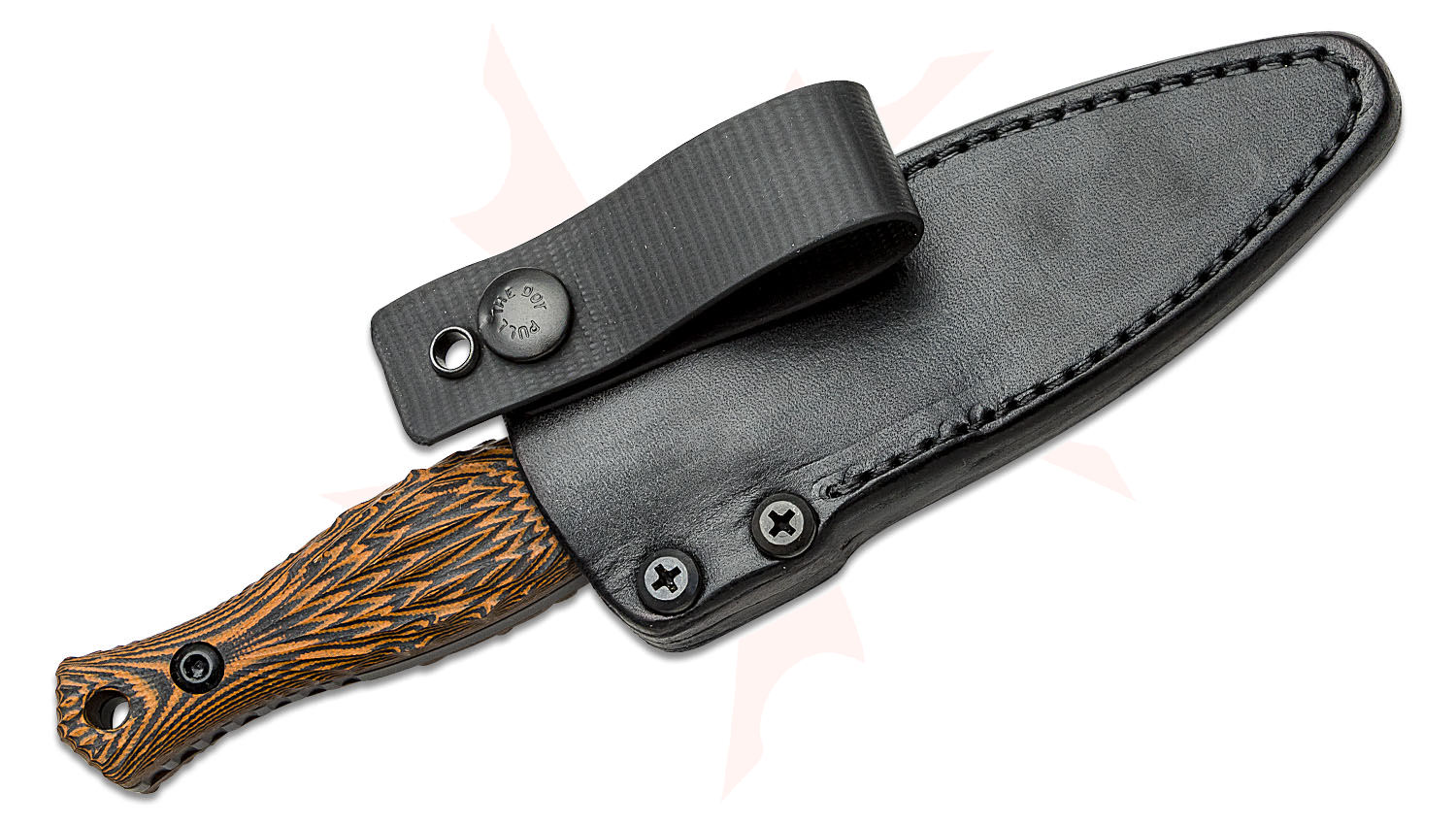 Les George Mid-Tech Galvo Fixed Blade Boot Knife 4" CPM-3V Black ...