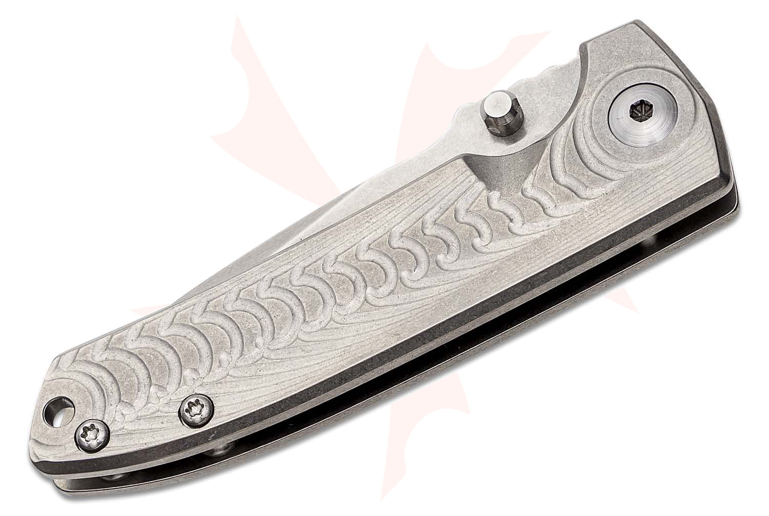 Les George VECP Mid-Tech Folding Knife 3.5" Stonewashed CTS-XHP Plain ...