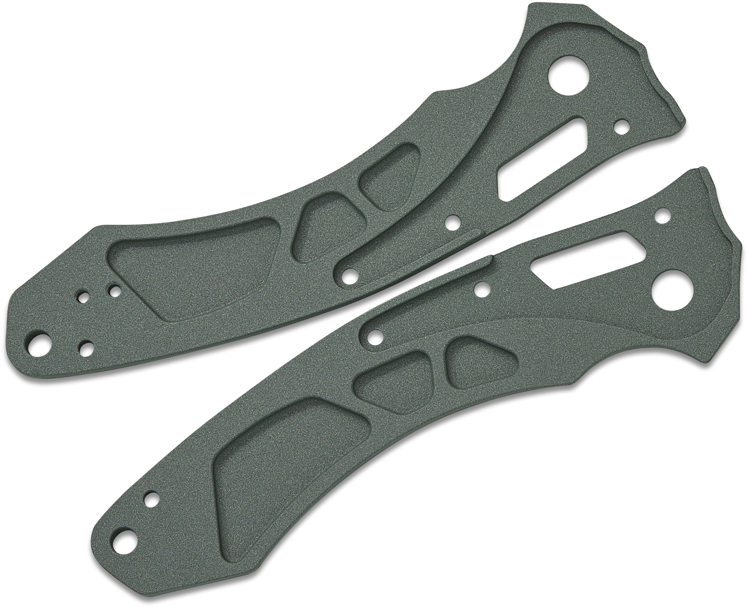 Lex Customs Microtech Amphibian Titanium Scales, Turtle, Charcoal Green, Knife Not Included ...