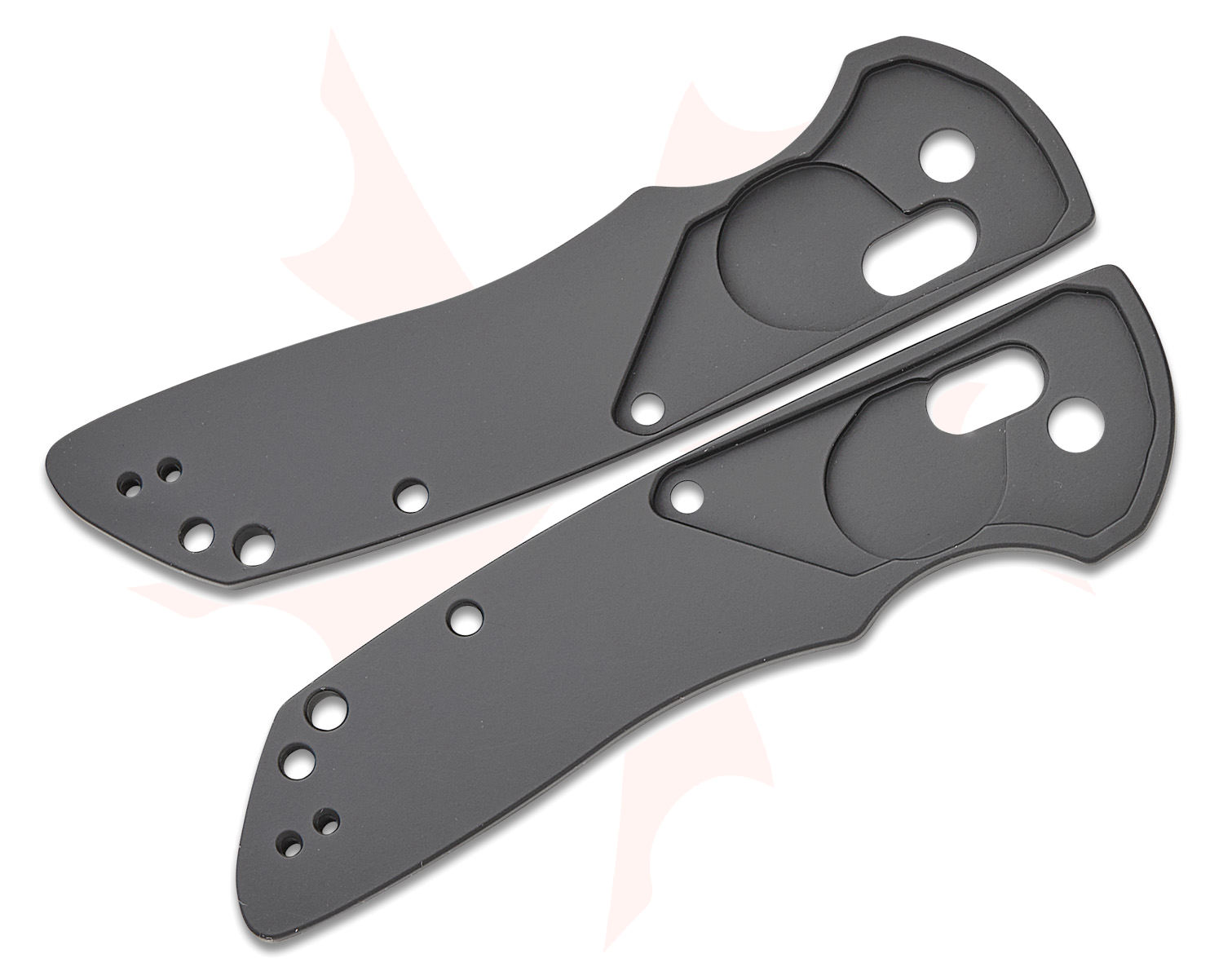 Lex Customs Hogue Deka V2 Titanium Scales, Turtle, Graphite Black Titanium, Knife Not Included ...