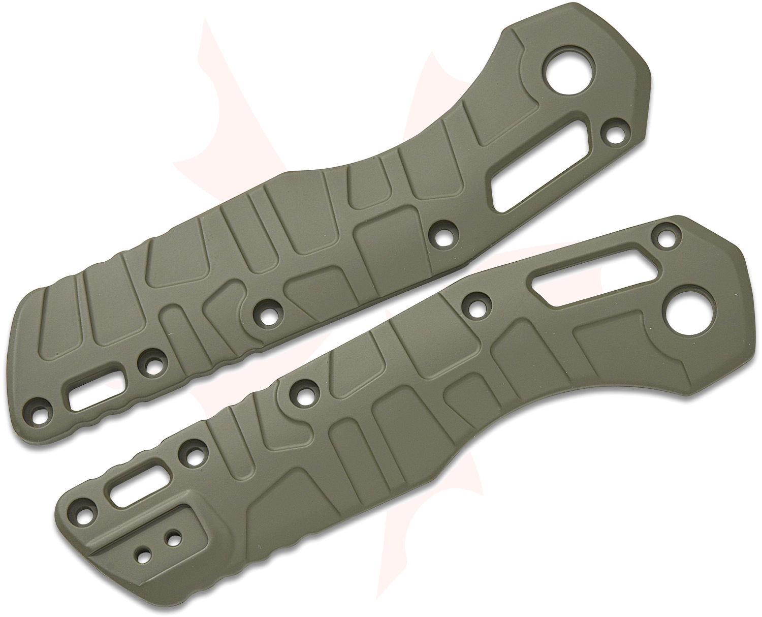 Lex Customs Microtech MSI Titanium Scales V2, Turtle, OD Green, Knife Not Included - KnifeCenter ...