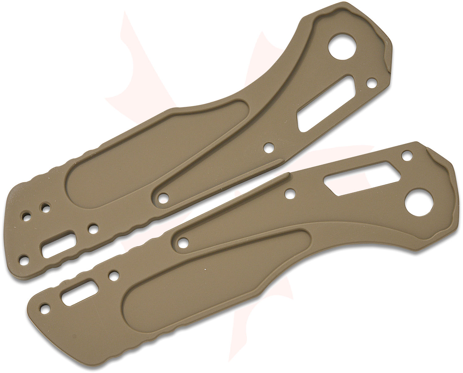 Lex Customs Microtech MSI Titanium Scales V2, Turtle, Glock Flat Dark Earth (FDE), Knife Not ...