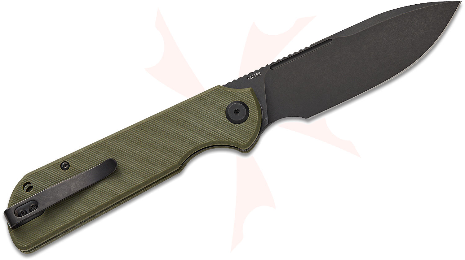Liong Mah Designs Eutektik Binary Flipper Knife 3.75" 14C28N Black ...