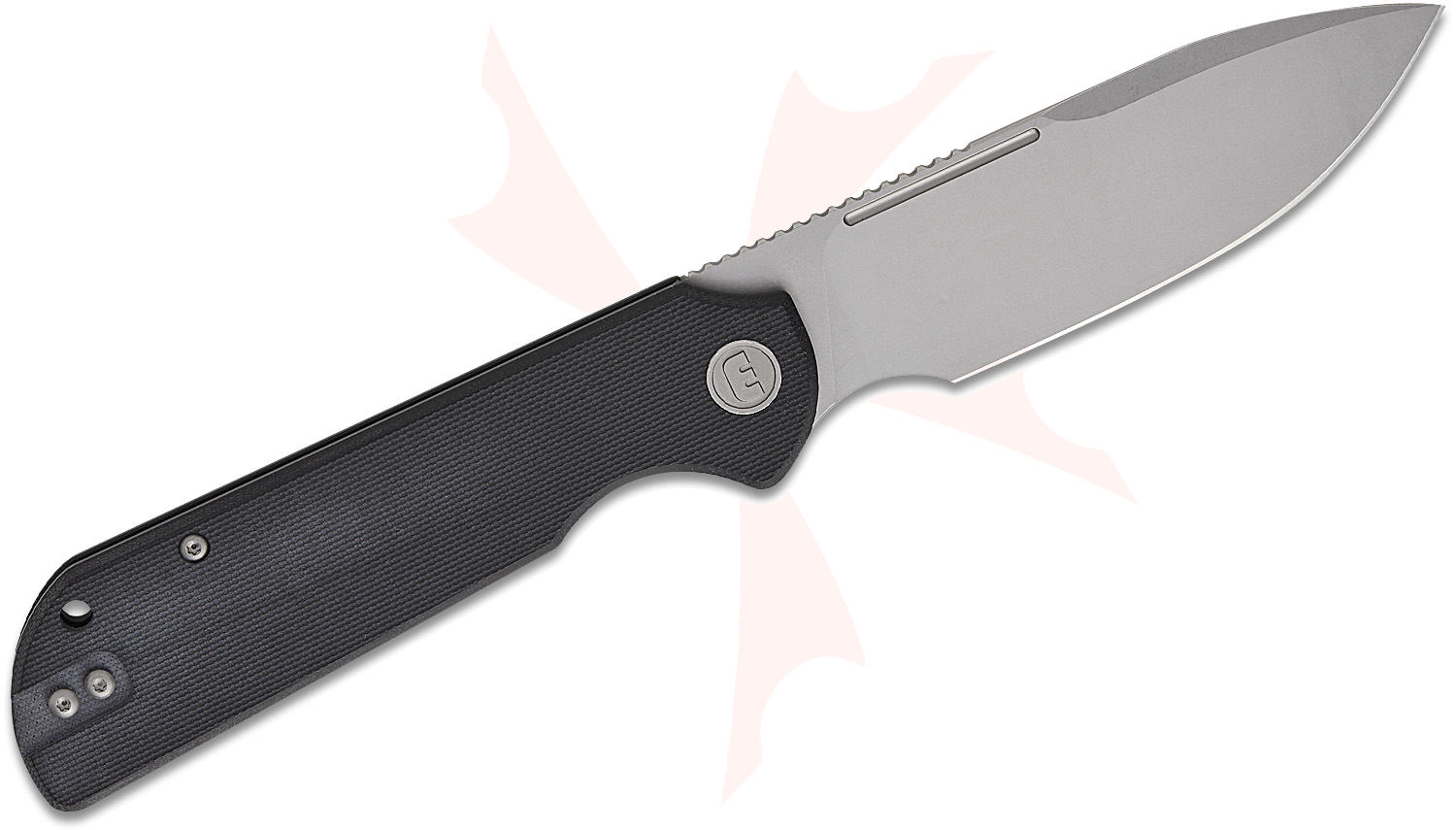 Liong Mah Designs Eutektik Binary Left Handed Flipper Knife 3.75" 14C28N Stonewashed Drop Point ...