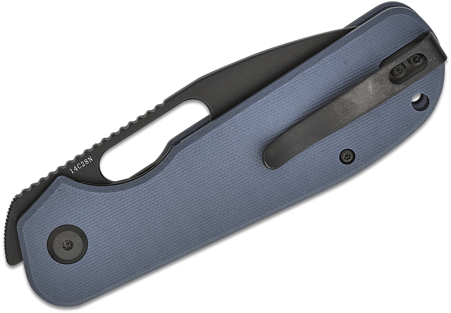 Liong Mah Designs Eutektik EFD Front Flipper Knife 3.5" 14C28N Black ...