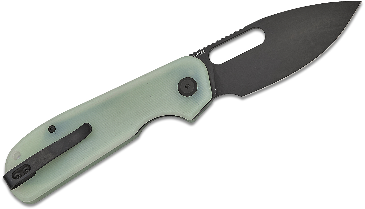 Liong Mah Designs Eutektik EFD Front Flipper Knife 3.5" 14C28N Black ...