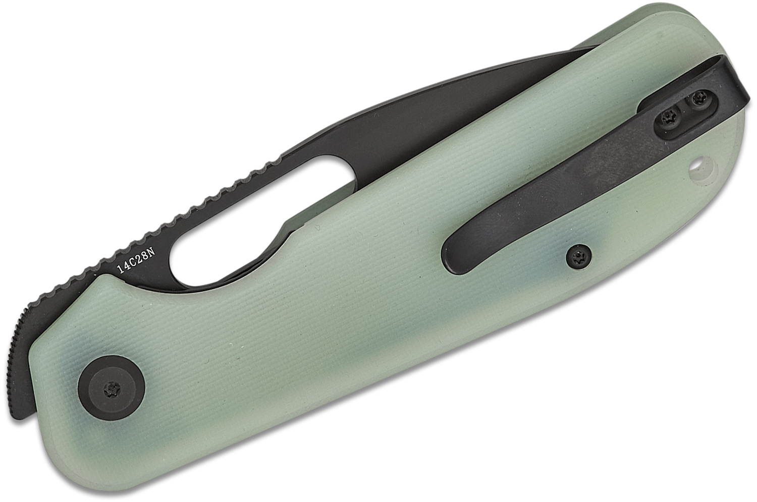 Liong Mah Designs Eutektik EFD Front Flipper Knife 3.5" 14C28N Black ...