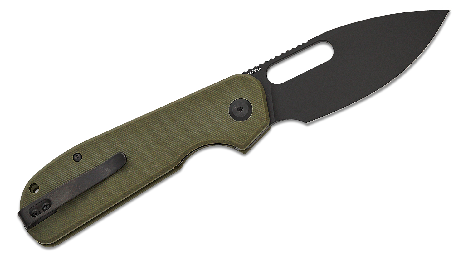 Liong Mah Designs Eutektik EFD Front Flipper Knife 3.5" 14C28N Black ...