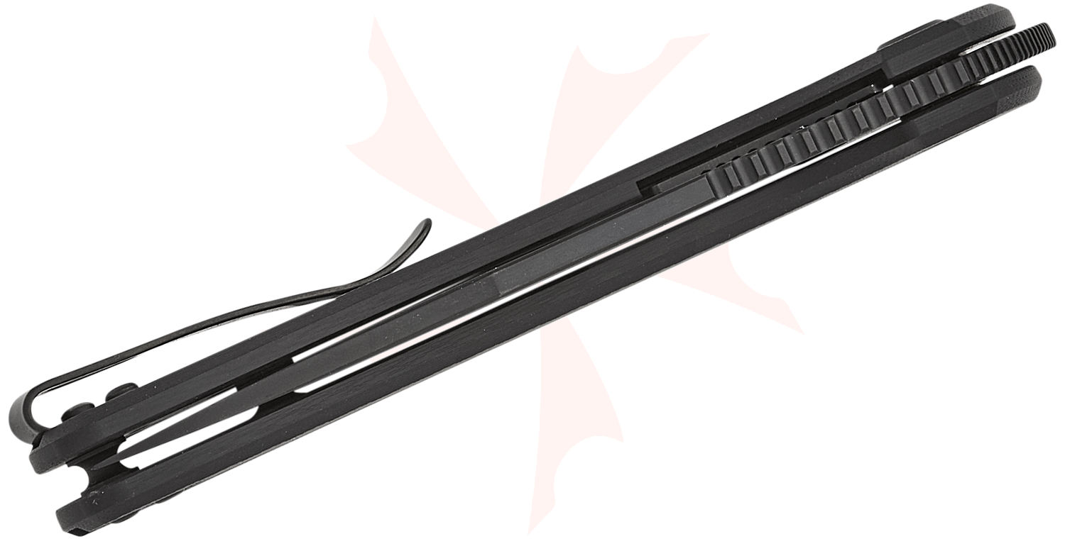 Liong Mah Designs Eutektik Trinity Flipper Knife 3.75" 14C28N Black ...