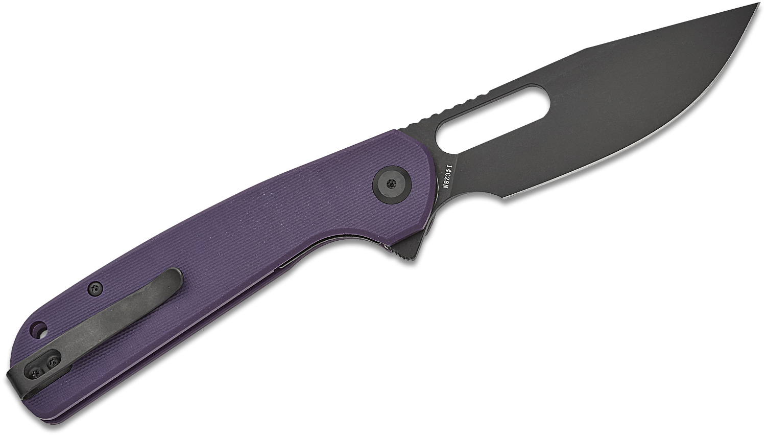Liong Mah Designs Eutektik Trinity Flipper Knife 3.75" 14C28N Black ...