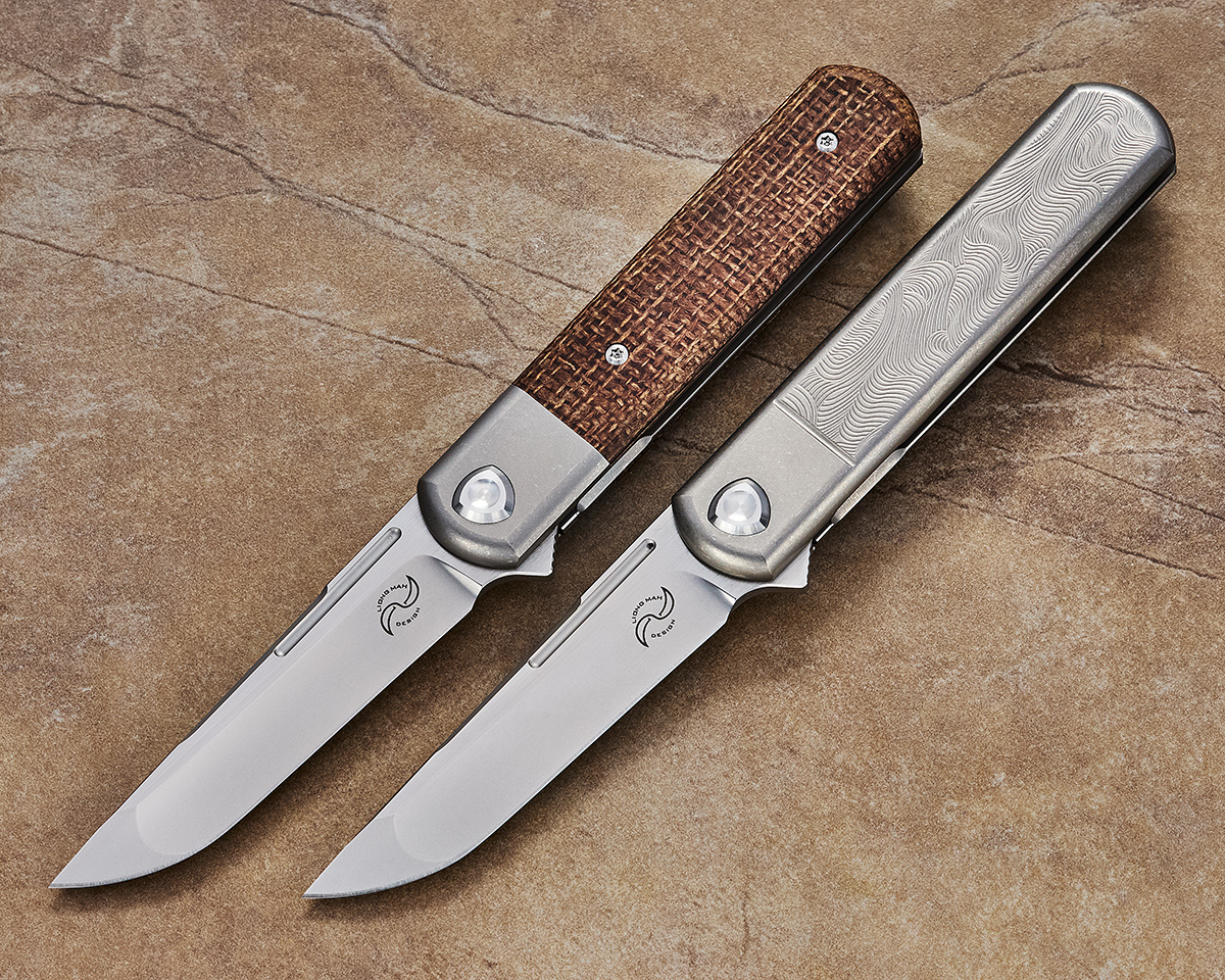 Liong Mah Designs T-1 Tanto One Bolster Lock Flipper Knife 3.75" M390 ...