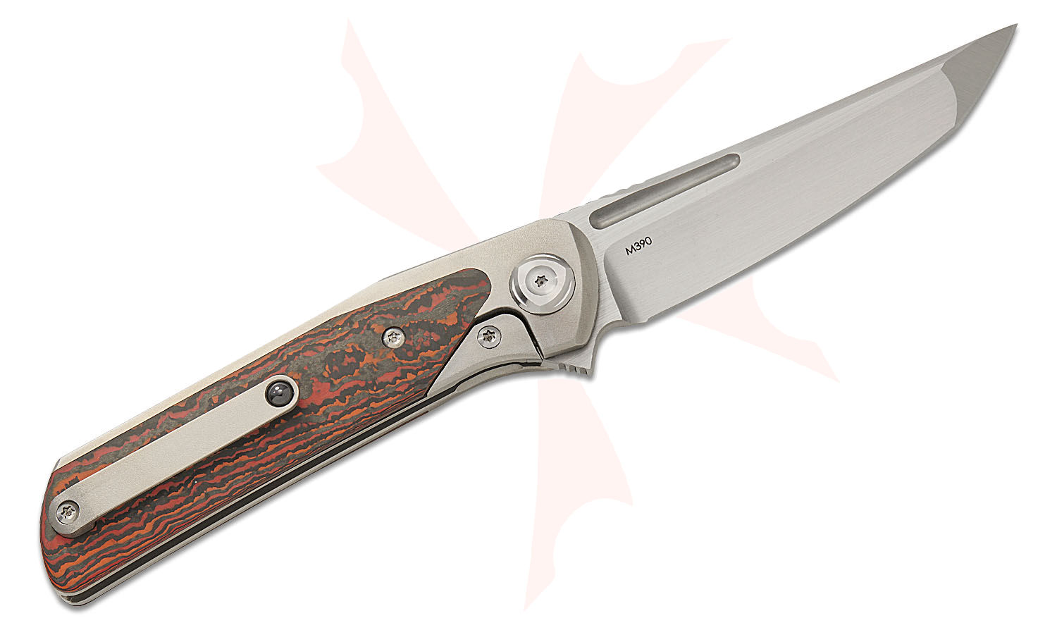 Liong Mah Designs Warrior 3 Flipper Knife 3.5" M390 Hand Rubbed Satin ...