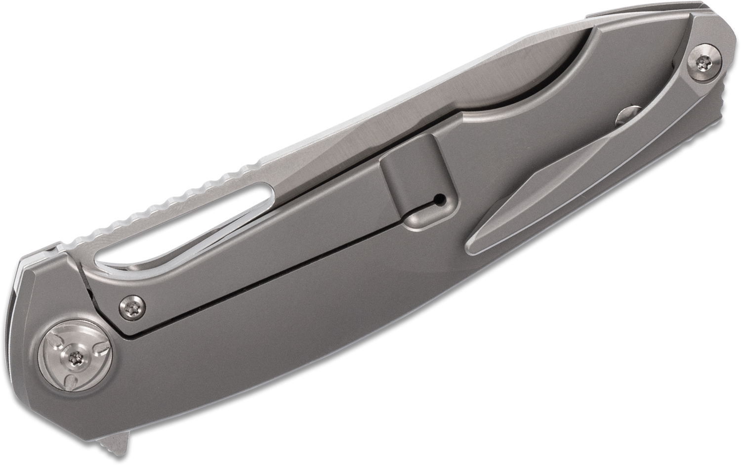 Liong Mah Designs Eraser Flipper Knife 4" M390 Satin Sheepsfoot Blade ...