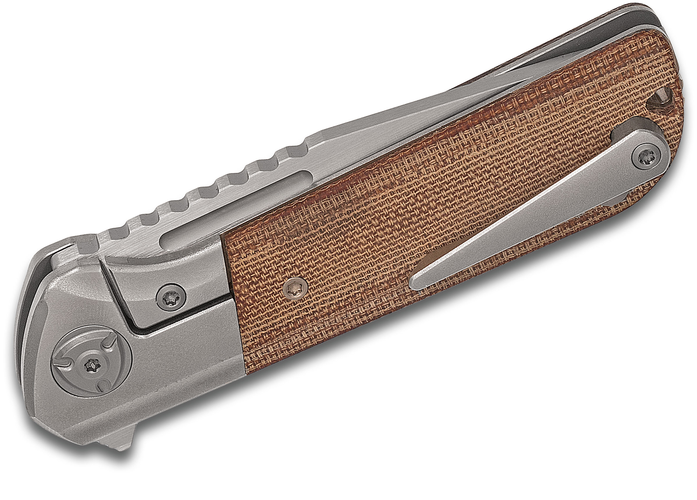 Liong Mah Designs Lanny Flipper 3.25" Hand Ground S35VN Satin Blade ...