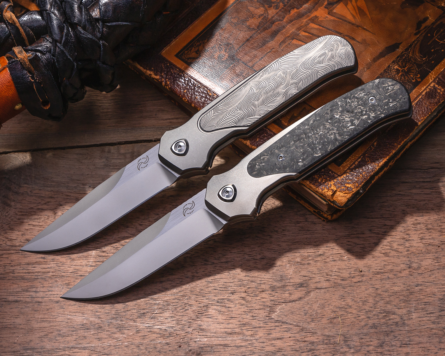 Liong Mah Designs Model 18 Integral Flipper Knife 3.75" CPM-S90V Clip ...