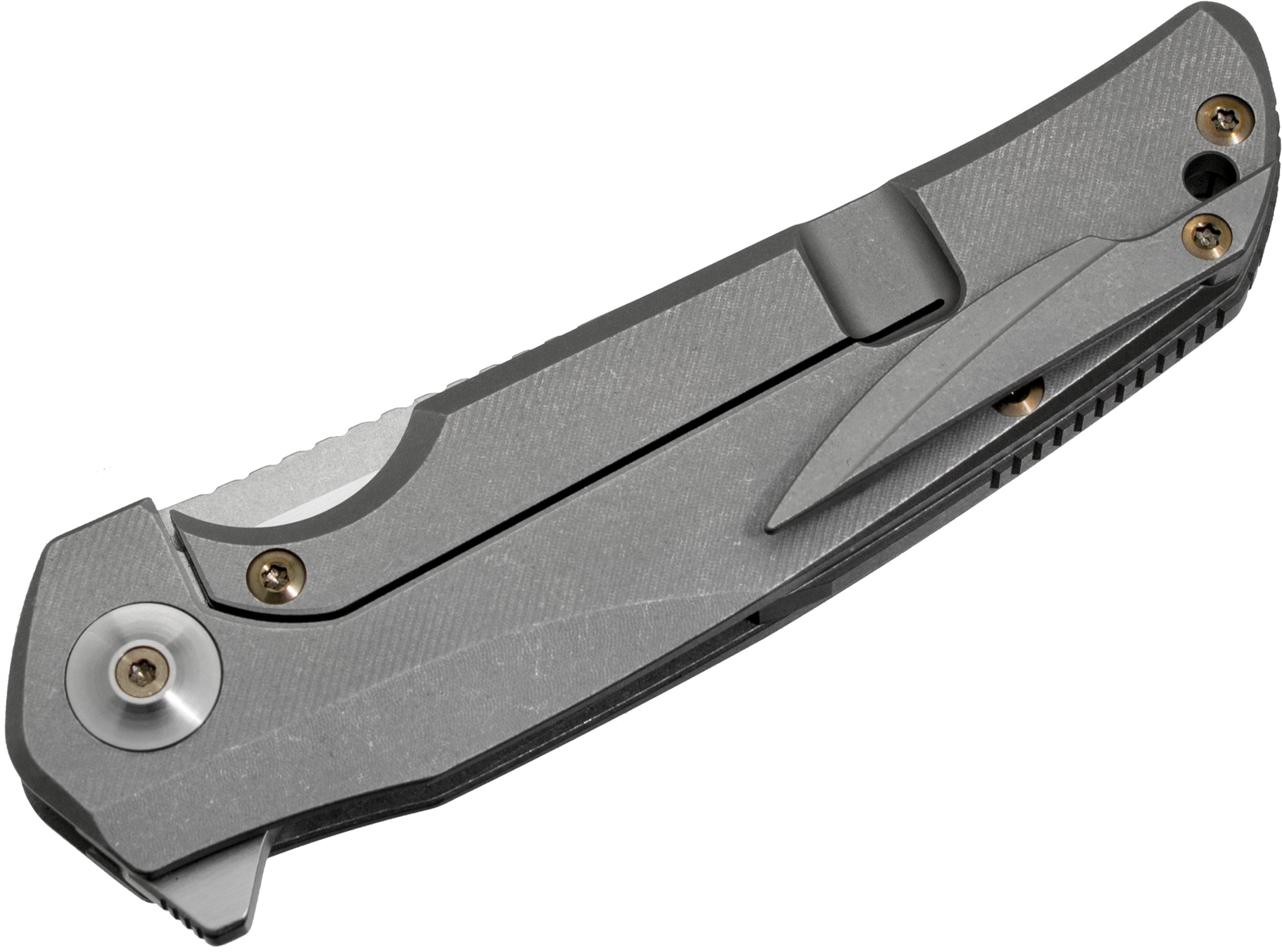 Liong Mah Designs Tempest Flipper 3.75" S35VN Stonewashed Plain Blade ...