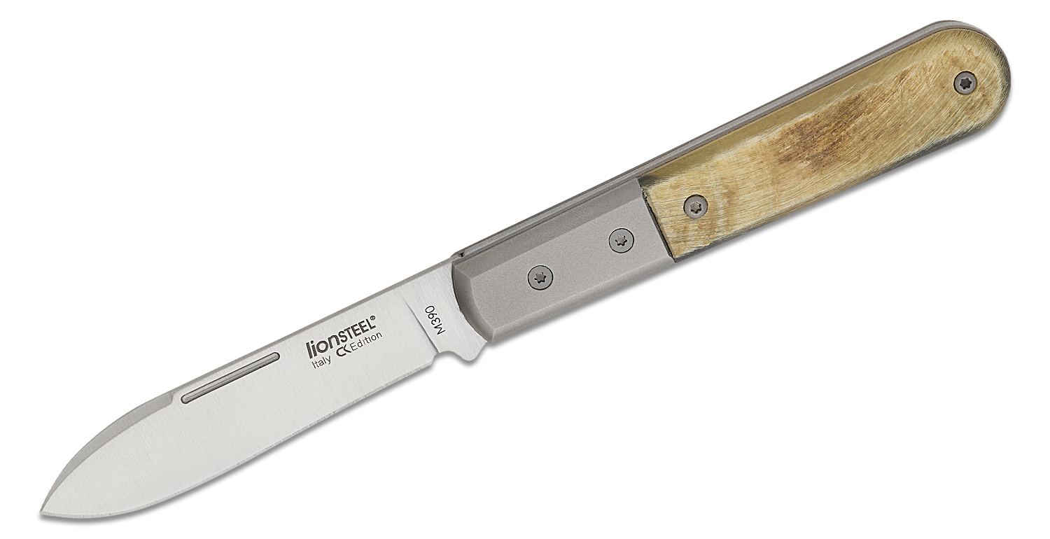 LionSteel CollectorKnives Roundhead Barlow Folding Knife 2.95" M390 ...