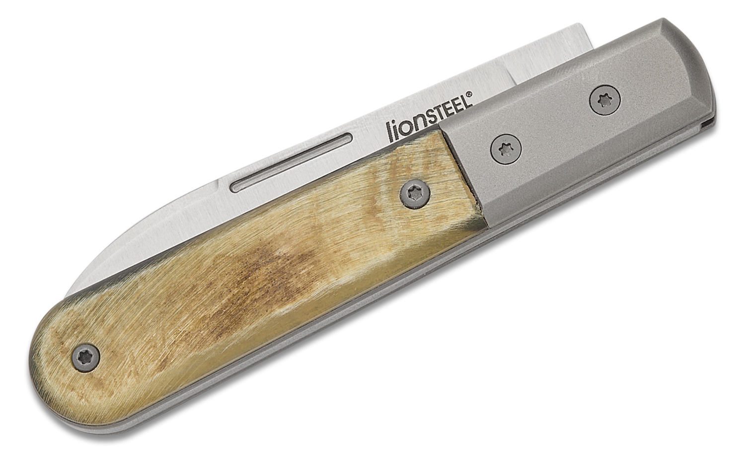 LionSteel CollectorKnives Roundhead Barlow Folding Knife 2.95" M390 ...