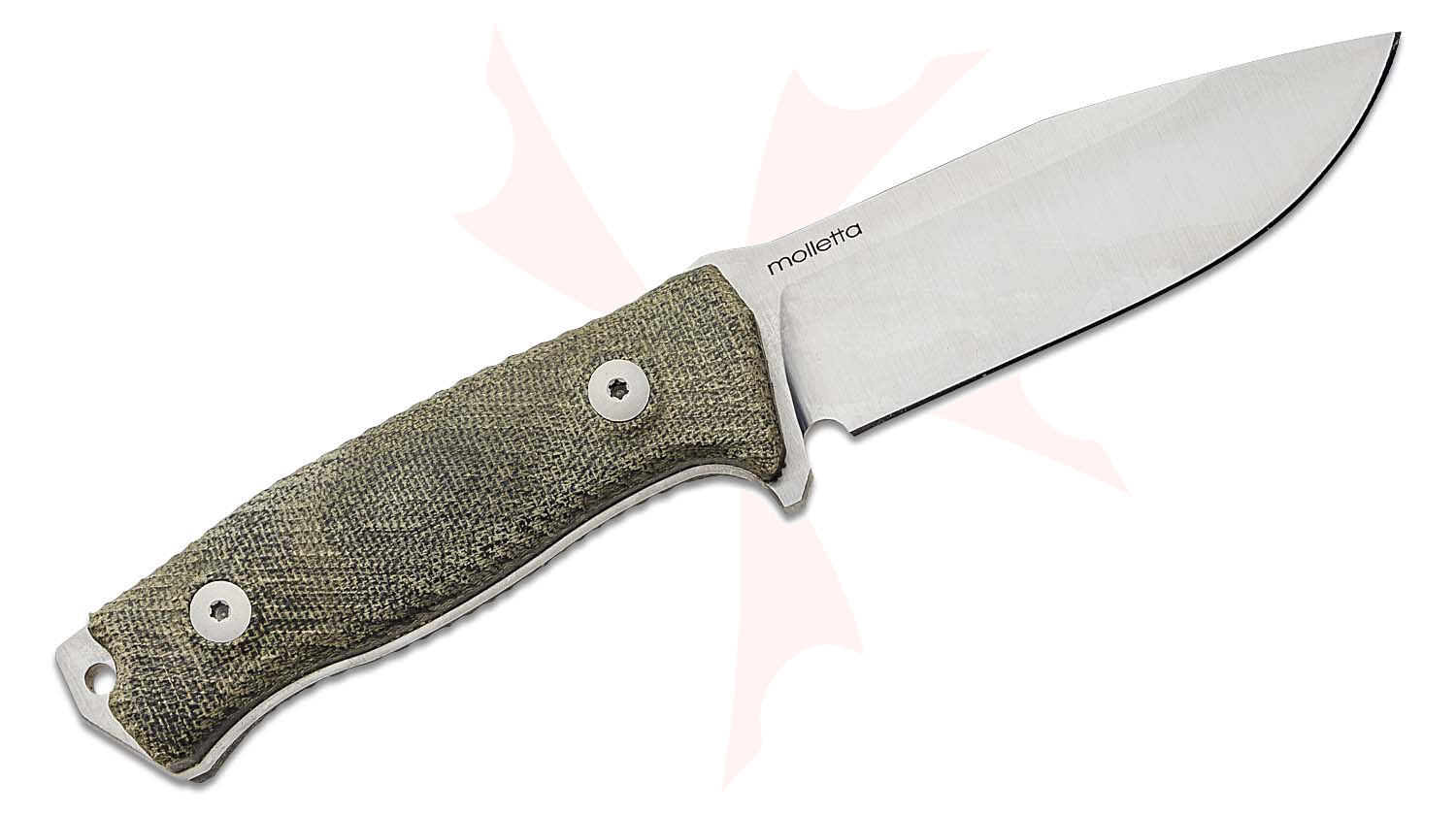 LionSteel M5 Hunter Fixed 4.53" Satin Sleipner Plain Blade, Green ...