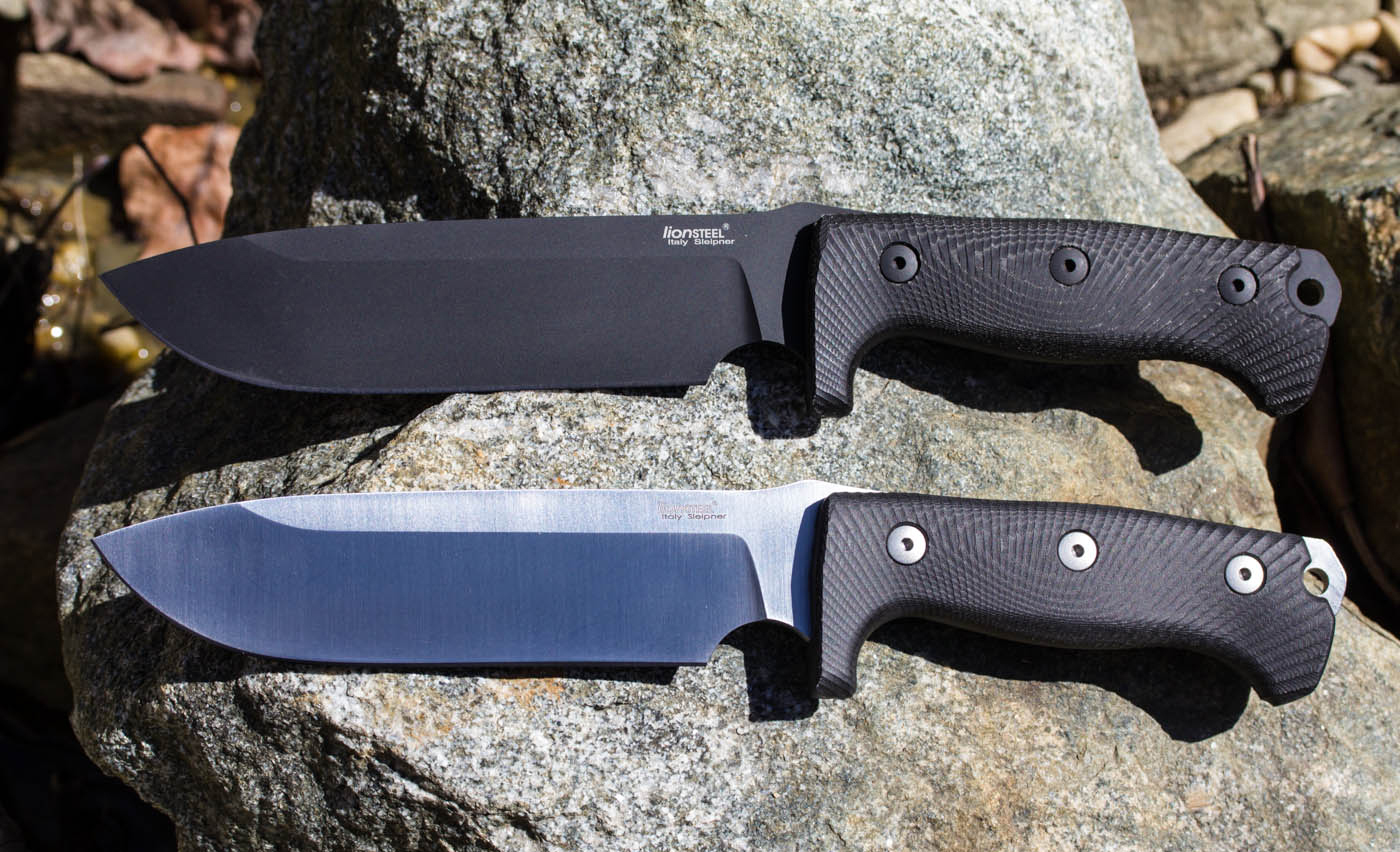 LionSteel M7S Combat / Survival Knife Fixed 7.09" Satin Sleipner Blade ...