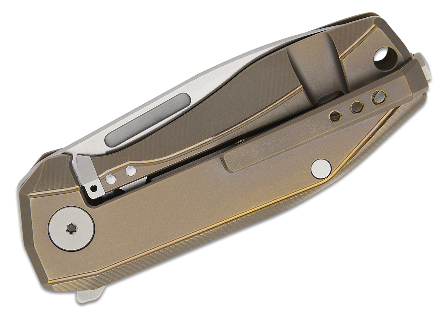 LionSteel NA01 BR Nano Frame Lock Flipper Knife 2.56" CPM-MagnaCut ...
