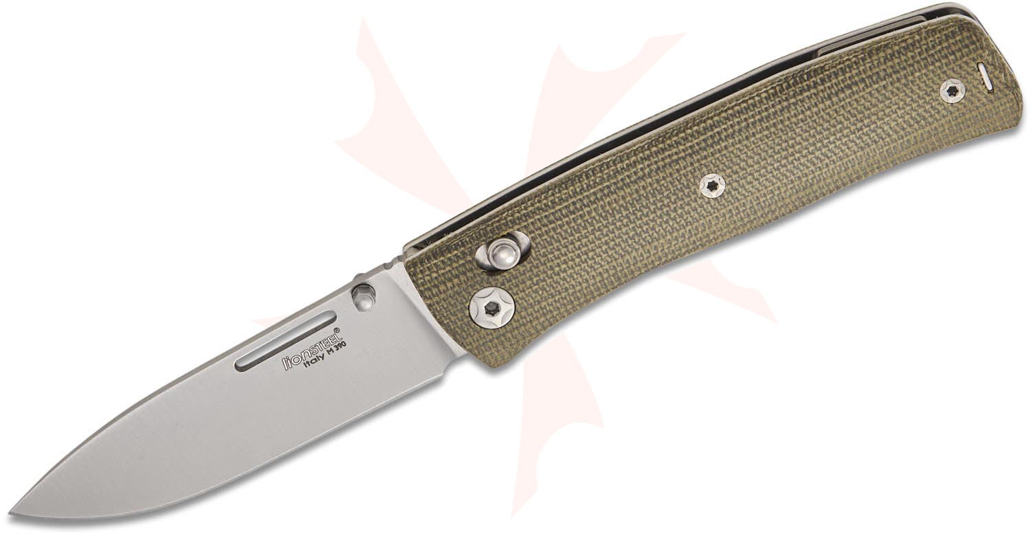 LionSteel NN1 CVG NiNi Crossbar Lock Folding Knife 2.75" M390 Satin ...