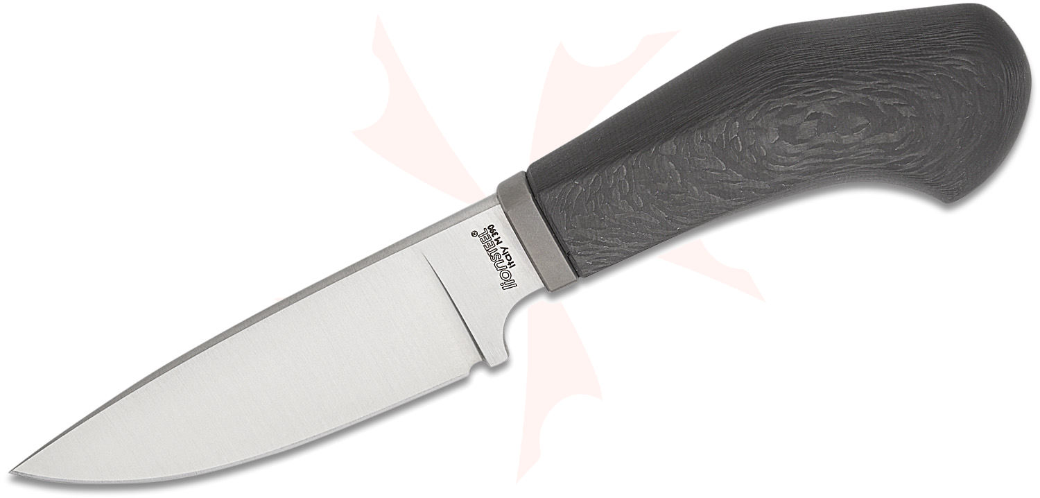 LionSteel Willy Pocket Fixed Blade Knife 3.11" M390 Satin Drop Point ...