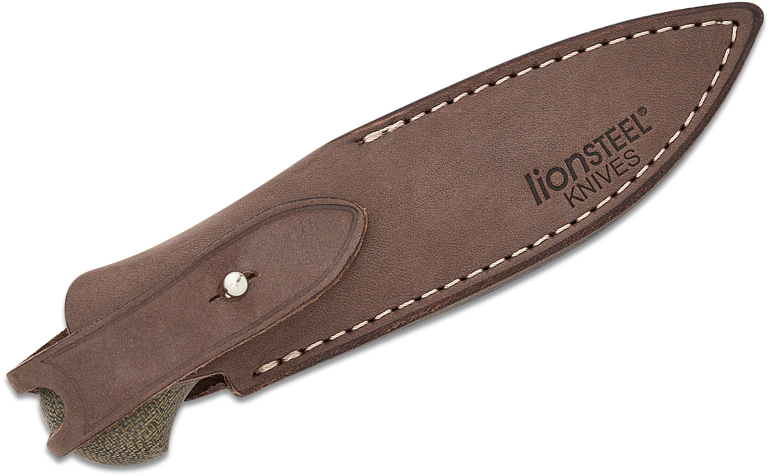 LionSteel Willy Pocket Fixed Blade Knife 3.11" M390 Satin Drop Point ...
