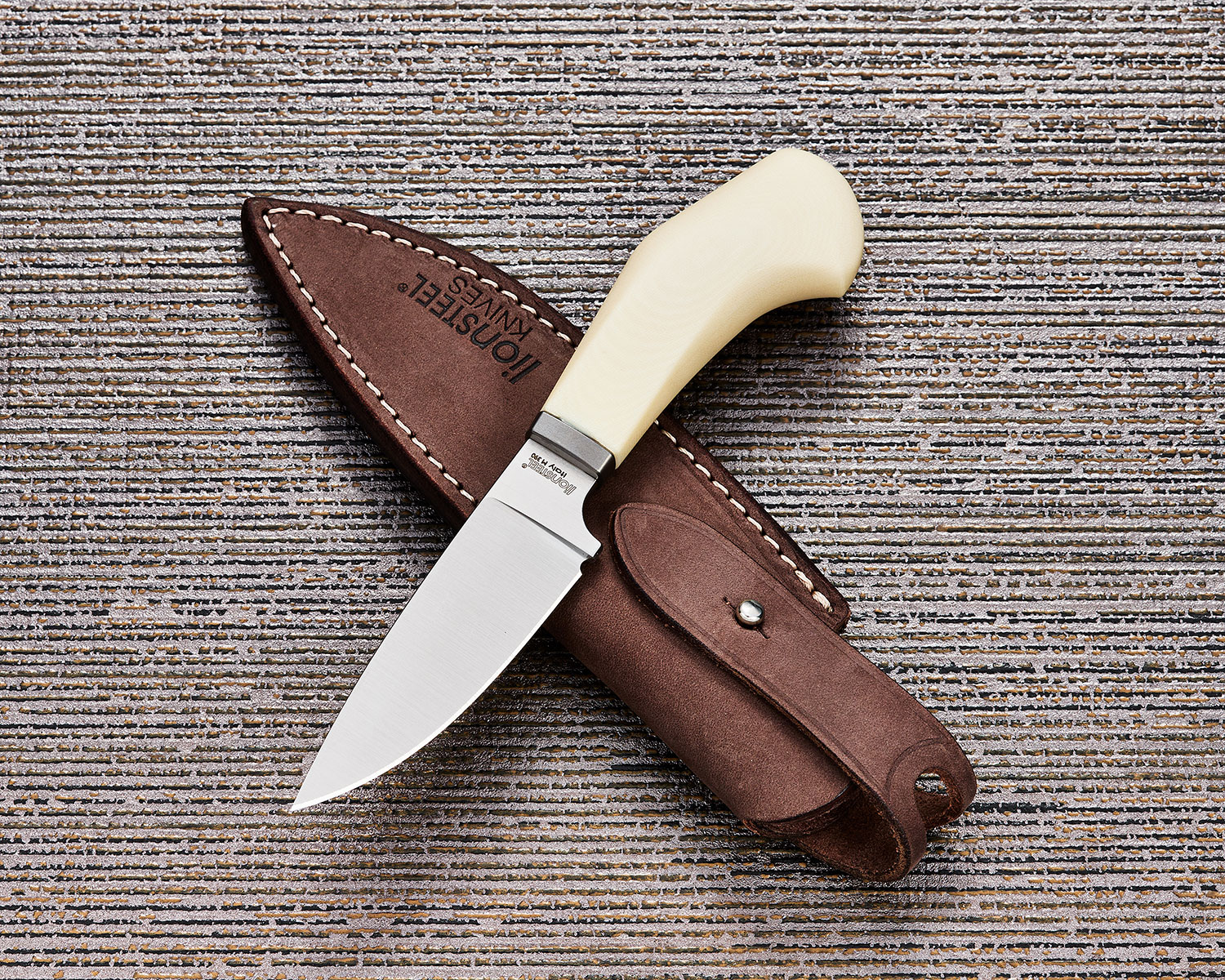 LionSteel Willy Pocket Fixed Blade Knife 3.11" M390 Satin Drop Point ...