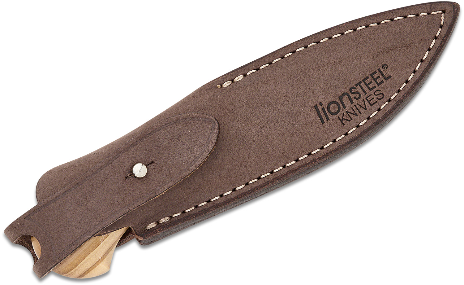 LionSteel Willy Pocket Fixed Blade Knife 3.11" M390 Satin Drop Point ...
