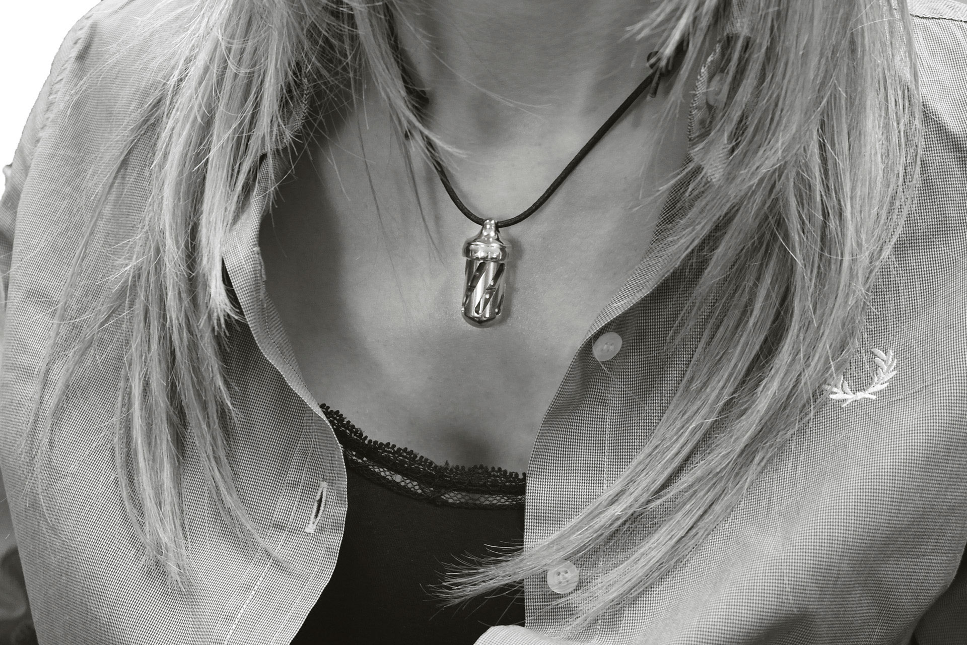 LionSteel DD IN Stainless Steel AcornDice Keychain Pendant - KnifeCenter