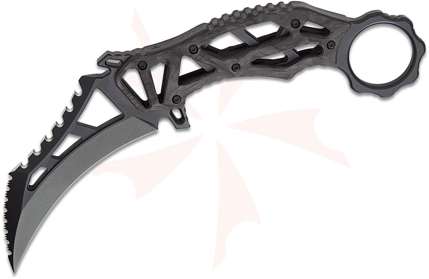 LOTAR Combat KHARMA Gen.3X VENOM Fixed Blade Knife 4" MagnaCut Ghost ...