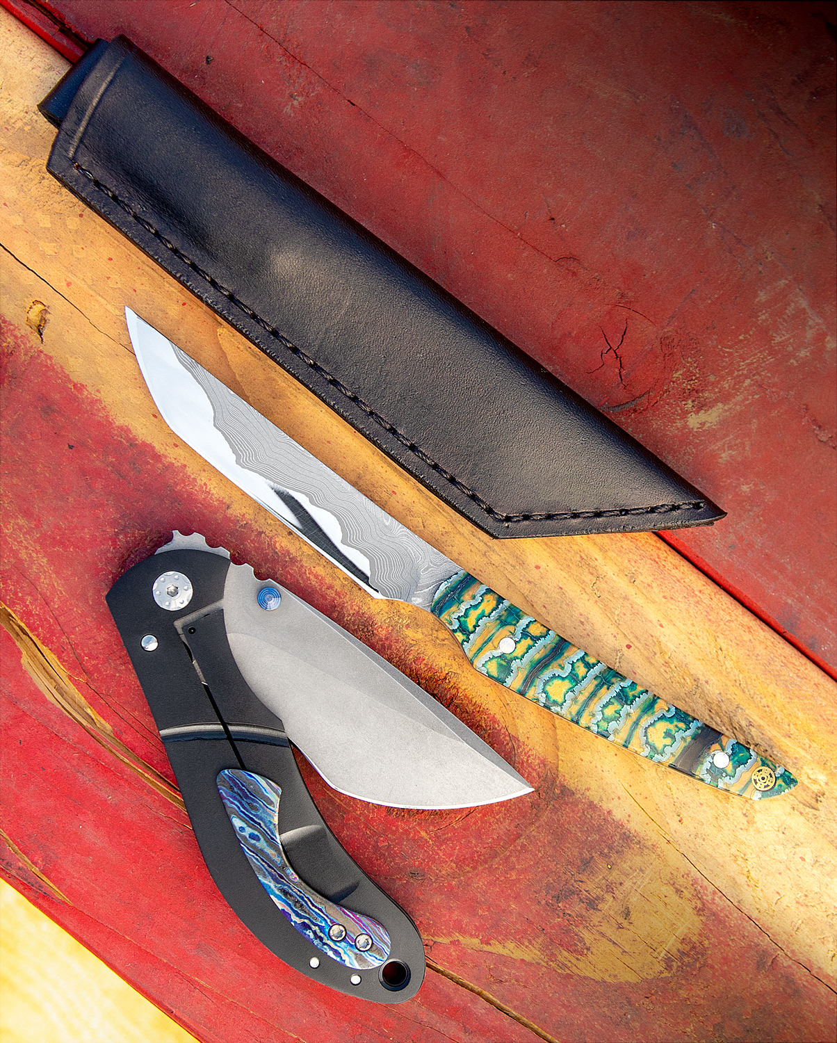 Melvin Lozada Custom Bandido 3.0 Folding Knife 3" CPM-3V Stonewashed Blade, Black Gun Kote ...