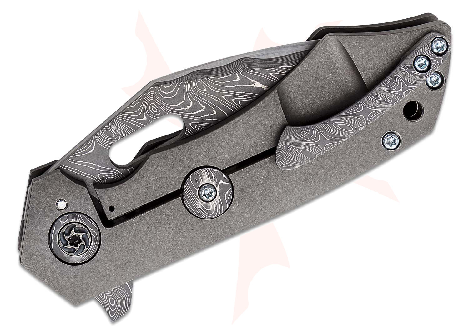 Melvin Lozada Custom Ghost 3.5 Folding Knife 3.375" Nichols Armor Core ...