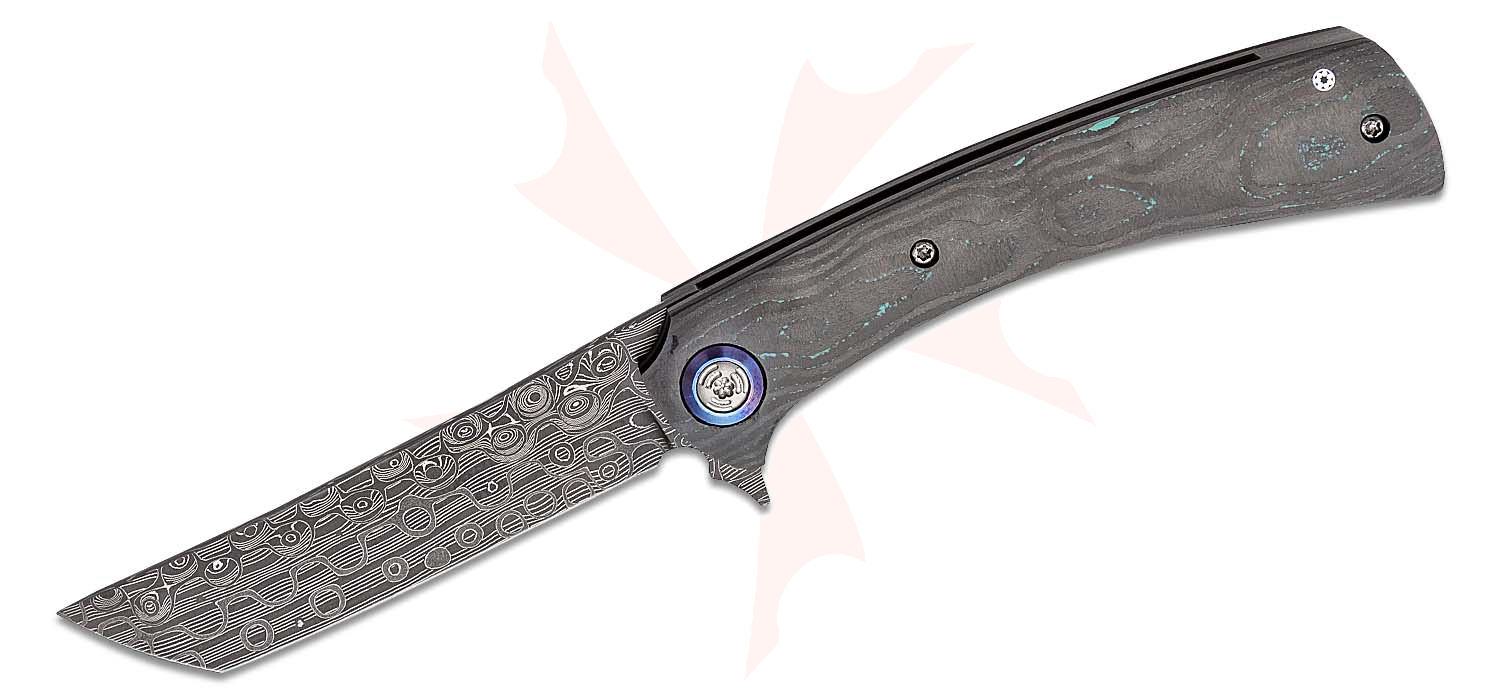 Melvin Lozada Custom Katana 3.5 Slim Flipper Knife 3.875" Norris ...