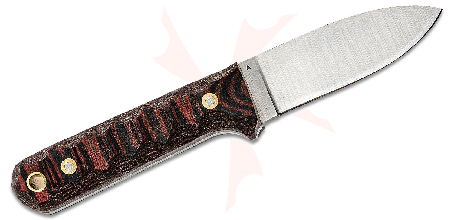 L.T. Wright Next Gen 3.3" A2 Flat Grind Kephart Fixed Blade Knife, Red ...