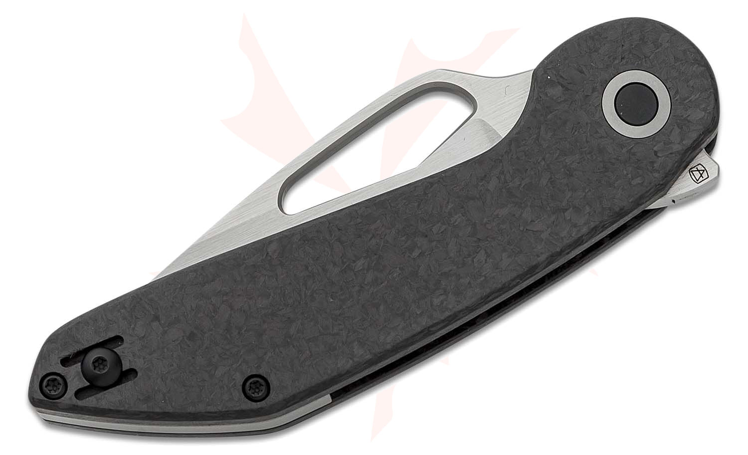 Luft Concepts AVNT Flipper Knife 3.25" M390 Hand Rubbed Satin Drop ...