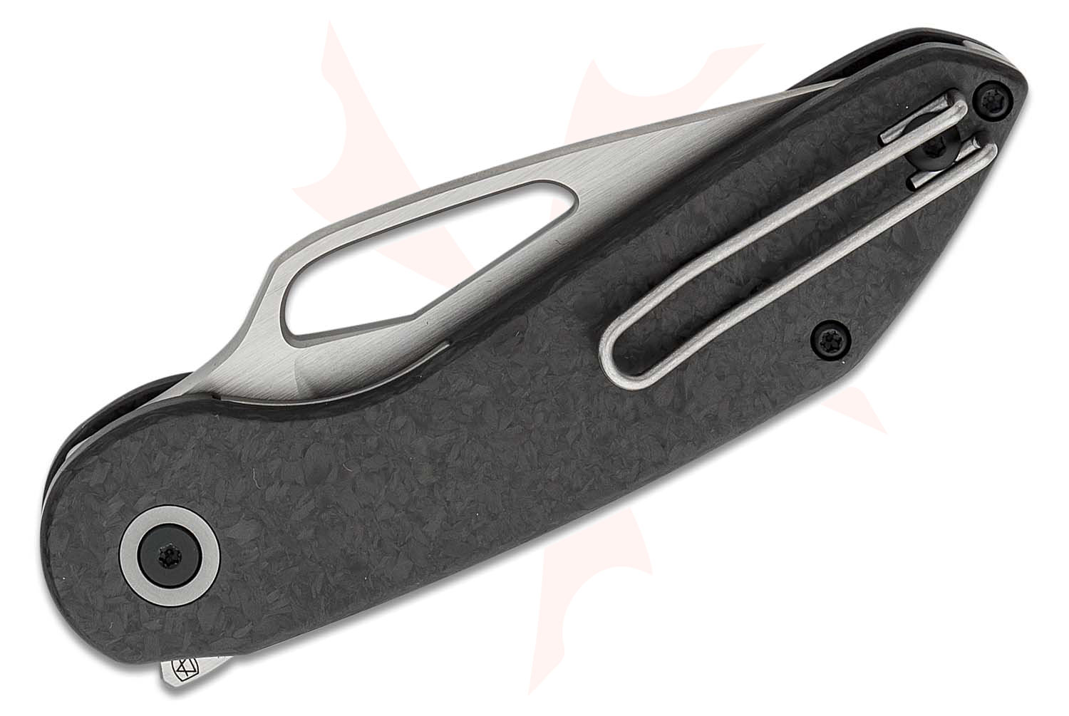 Luft Concepts AVNT Flipper Knife 3.25" M390 Hand Rubbed Satin Drop ...