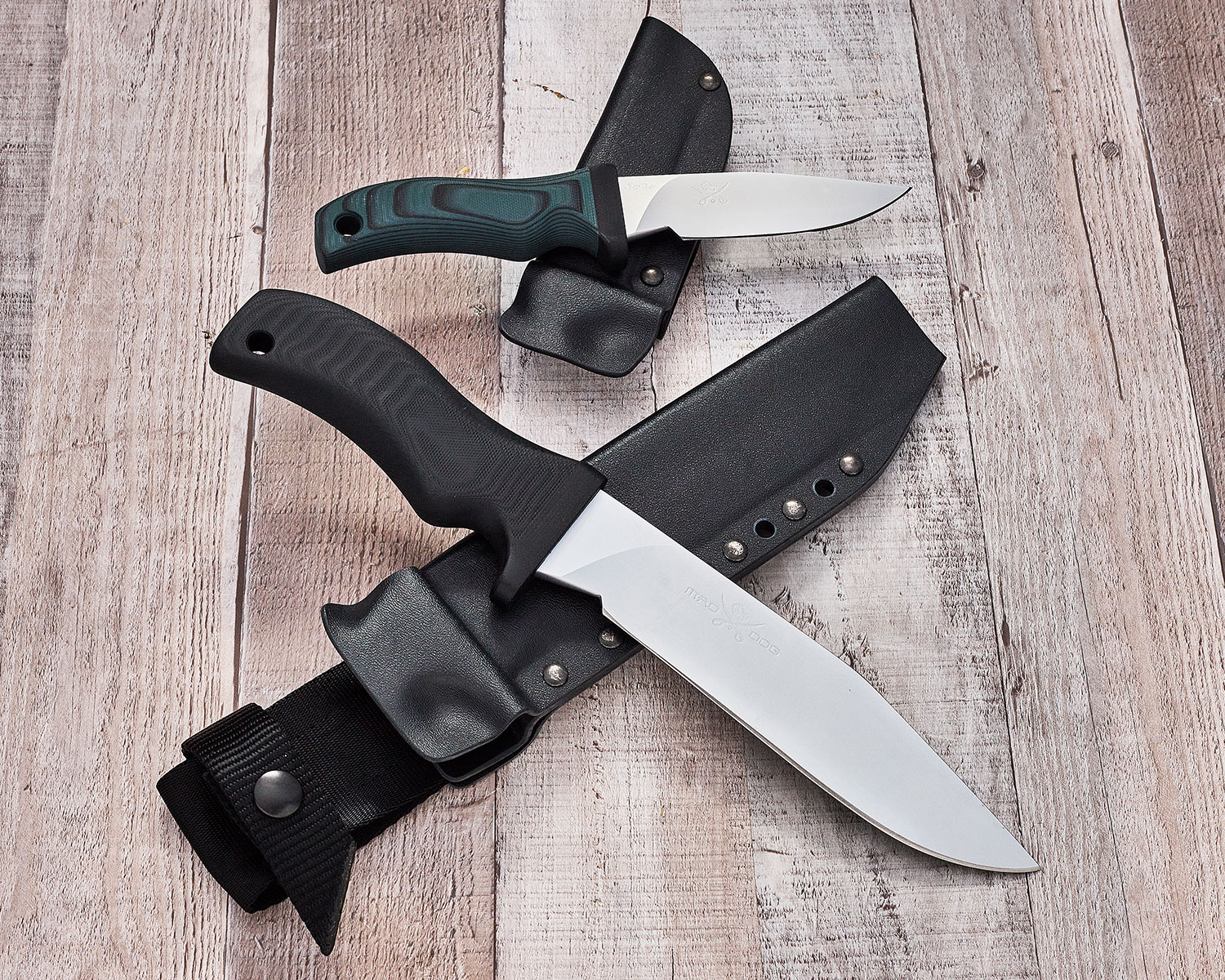 Mad Dog Knives ATAK Fixed Blade Combat Knife 7.125" O-1 Tool Steel VVTL Clip Point Blade, Black ...