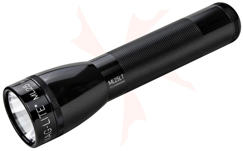 Maglite 2 C Cell LED Flashlight - Black Aluminum Body - KnifeCenter ...