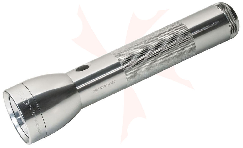 Maglite 2 D Cell LED Flashlight - Silver Body - KnifeCenter - ST2D106