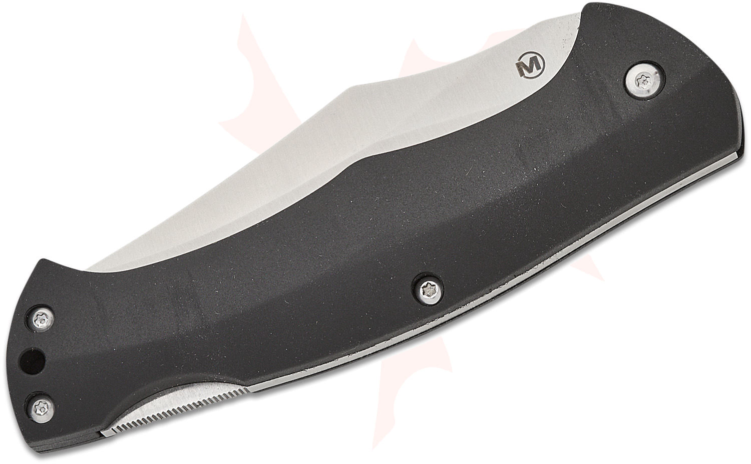 Boker Magnum Echidna Folding Knife 3.66" 440B Satin Clip Point Blade, Black Nylon Glass Fiber ...