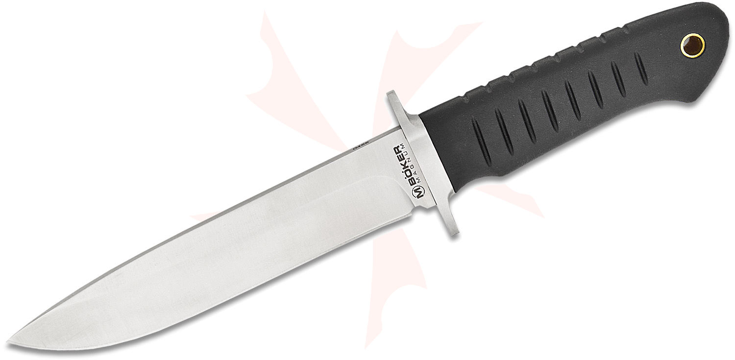 Boker Magnum Sledgedog Fixed Blade Knife 6.69" Satin Drop Point Blade ...
